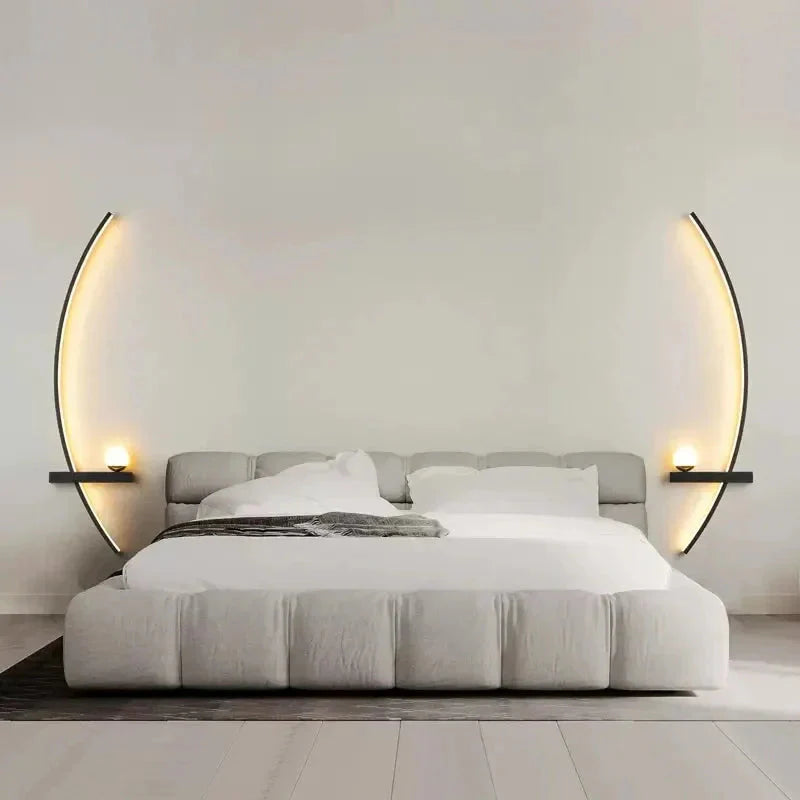 Modern LED Wall Lamp – Minimalist Art Design for Bedroom, Living Room ...